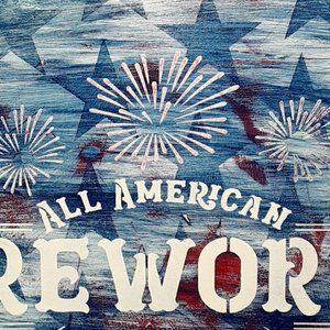 Scraps of Wood | Holiday | All American Fireworks Stand Painted Wood ...